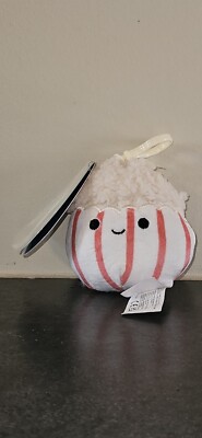 Squishmallow Food Clip 3.5 Inch Arnel the Popcorn Soft Plush New | eBay