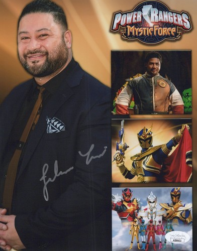 JOHN TUI Signed POWER RANGERS 8x10 Photo MYSTIC FORCE Autograph JSA COA ...