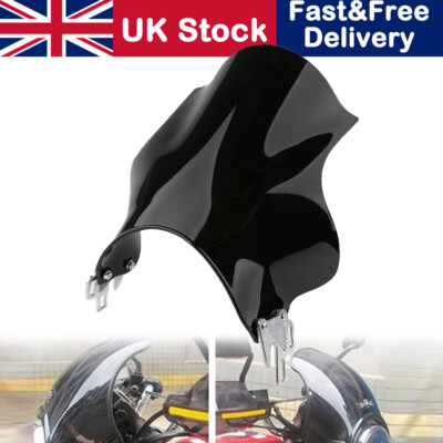 Universal Motorcycle Fly Screen Windscreen Motorbike Windscreen ...