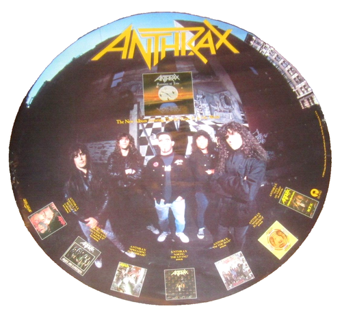 ANTHRAX 1990 Persistence Of Time & band catalog poster THRASH METAL ...