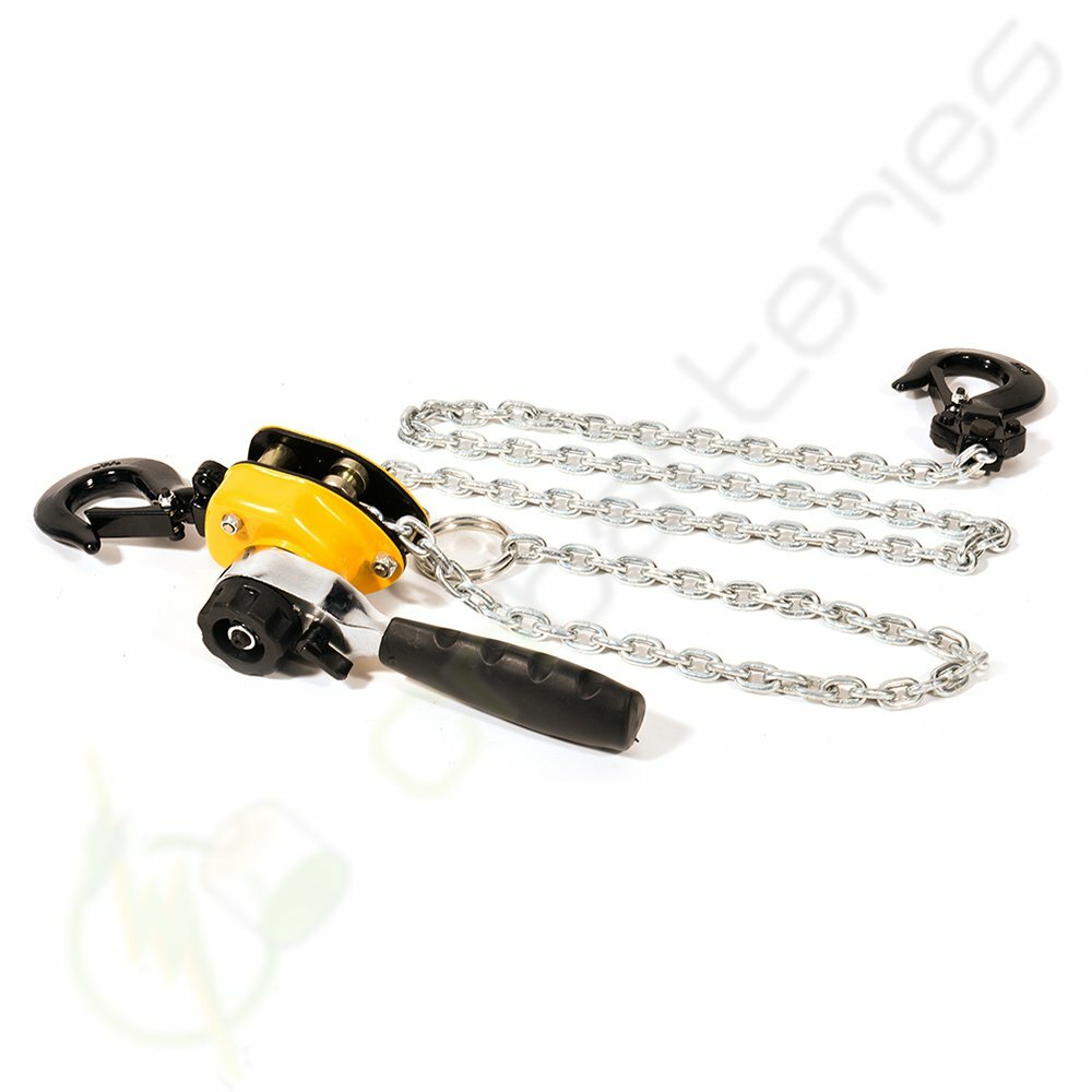 0.25TON 5FT RATCHETING LEVER BLOCK CHAIN HOIST COME ALONG PULLER PULLEY ...