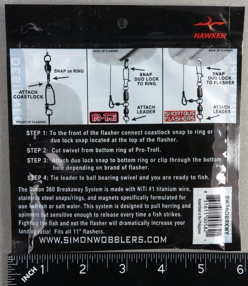 Simon 360 Breakaway System SW360BRKWY Flasher Release for 11" Flashers ...