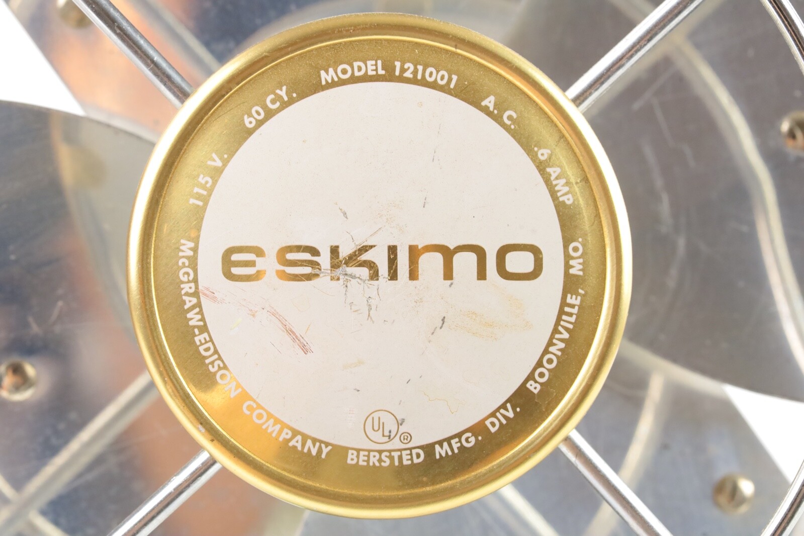 Antique Vintage McGraw Edison Co. Eskimo Oscillating Fan Model 121001 ...