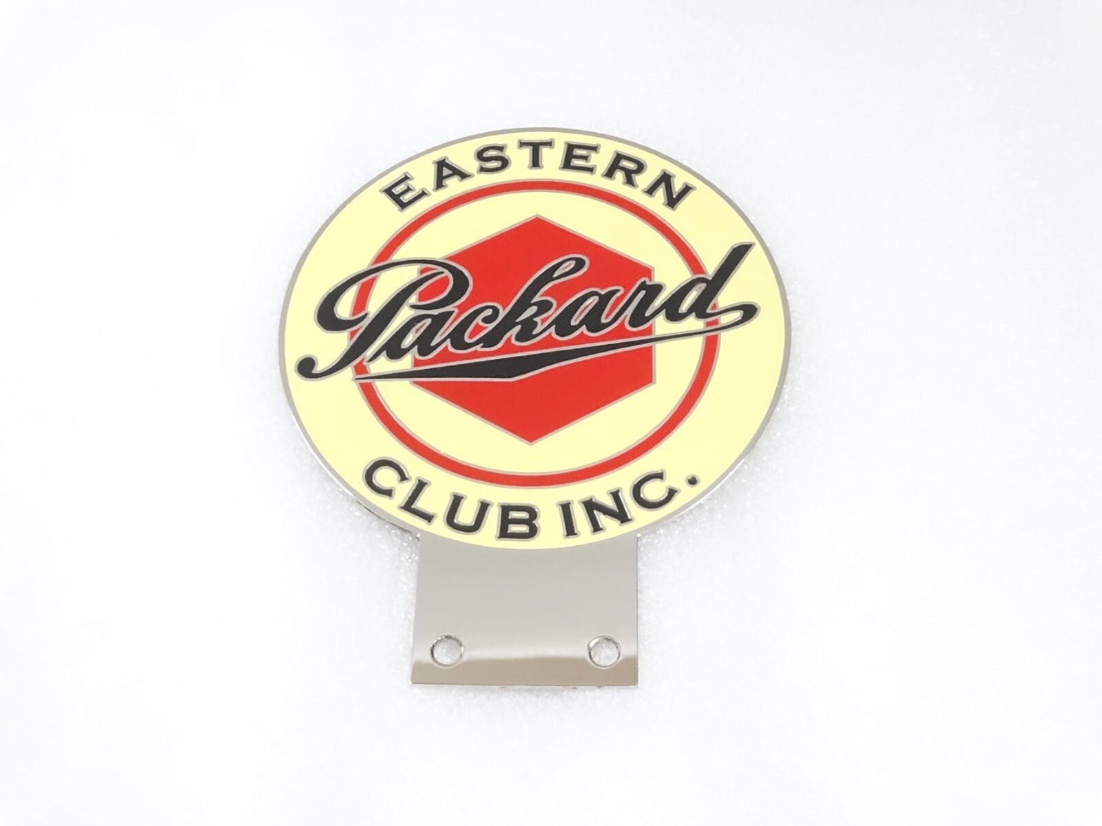 BRASS METAL BADGE DECAL EMBLEM FOR VINTAGE EASTERN OWNERS PACKARD CLUB ...