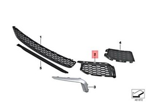 Genuine BMW G32 620d 620dX 630d 630dX Grille Air Inlet Open Left ...