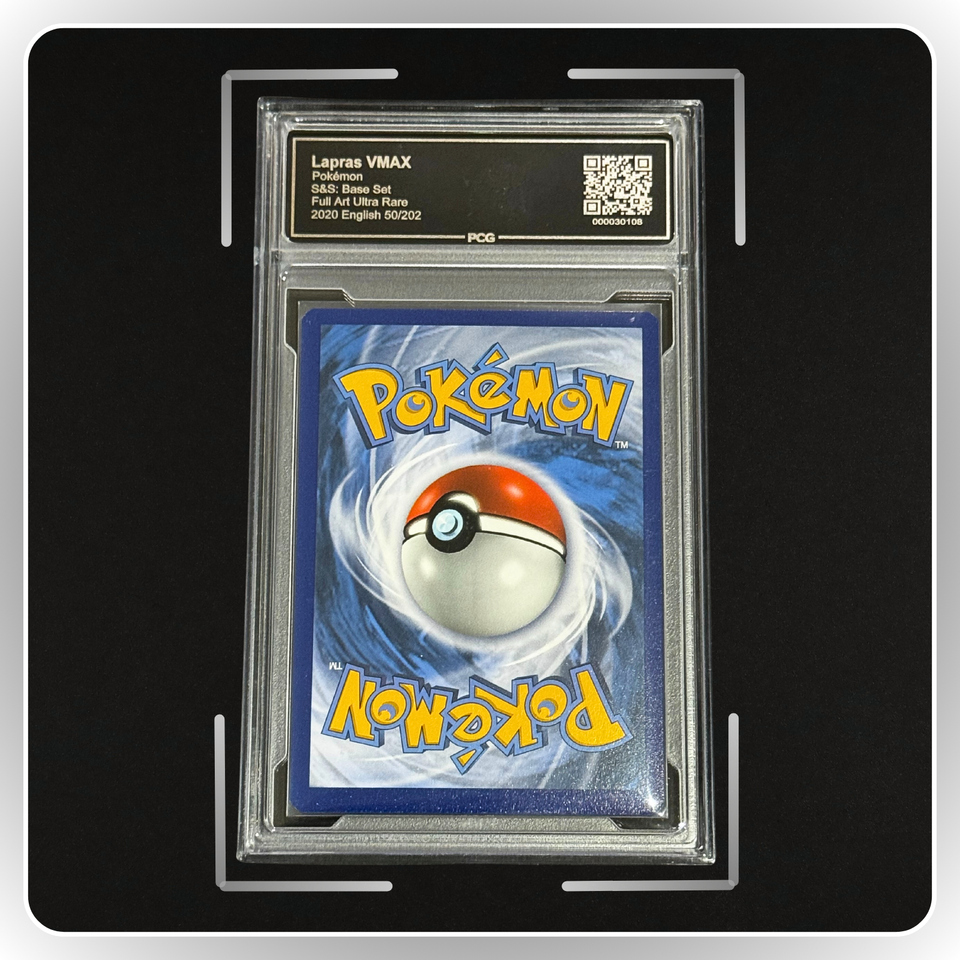 Pokemon Lapras Vmax 50/202 Full Art Sword and Shield Base Set 2020 ...