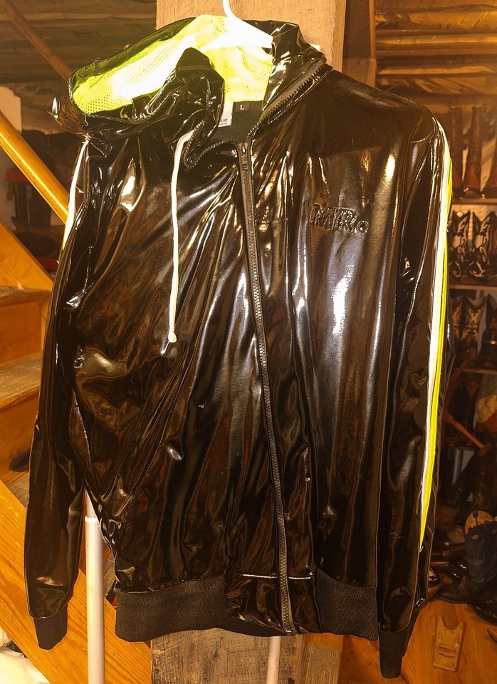Mr. Riegillio Men's PVC Tracksuit (Jacket Pants), Worn Once, Large, Gay ...