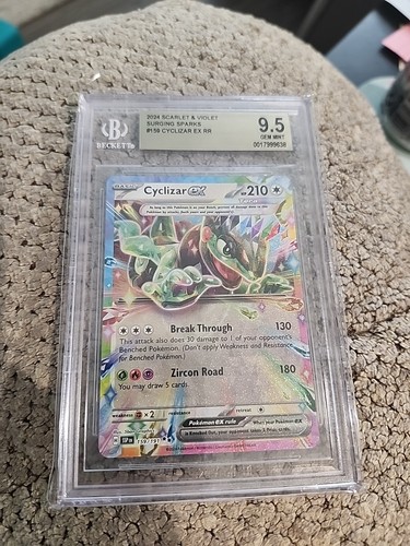 CYCLIZAR EX 2024 POKEMON SURGING SPARKS DOUBLE RARE HOLO 159/191 BGS 9. ...