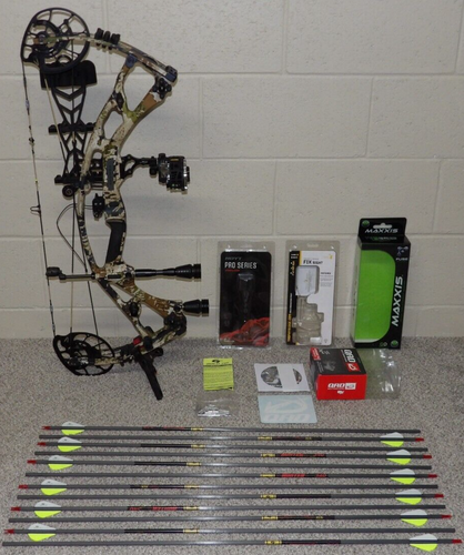 LEFT Handed, Loaded Hoyt Carbon RX-7 Bow Package- RedWrx RX7 -Optifade ...