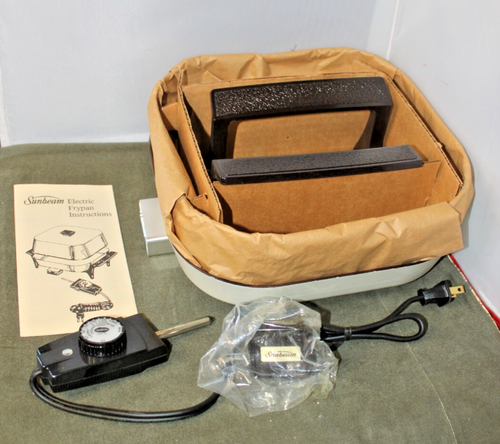 Vintage Sunbeam Multi Cooker Frypan Electric Fry Pan 07586 Almond NOS ...
