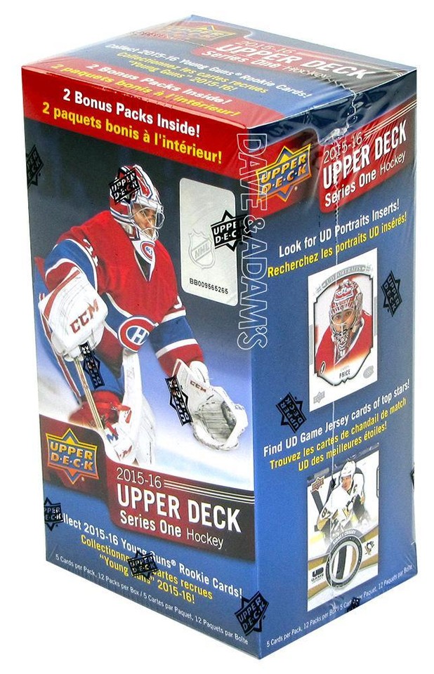2015/16 UPPER DECK SERIES 1 HOCKEY 12-PACK BLASTER BOX MCDAVID YOUNG ...