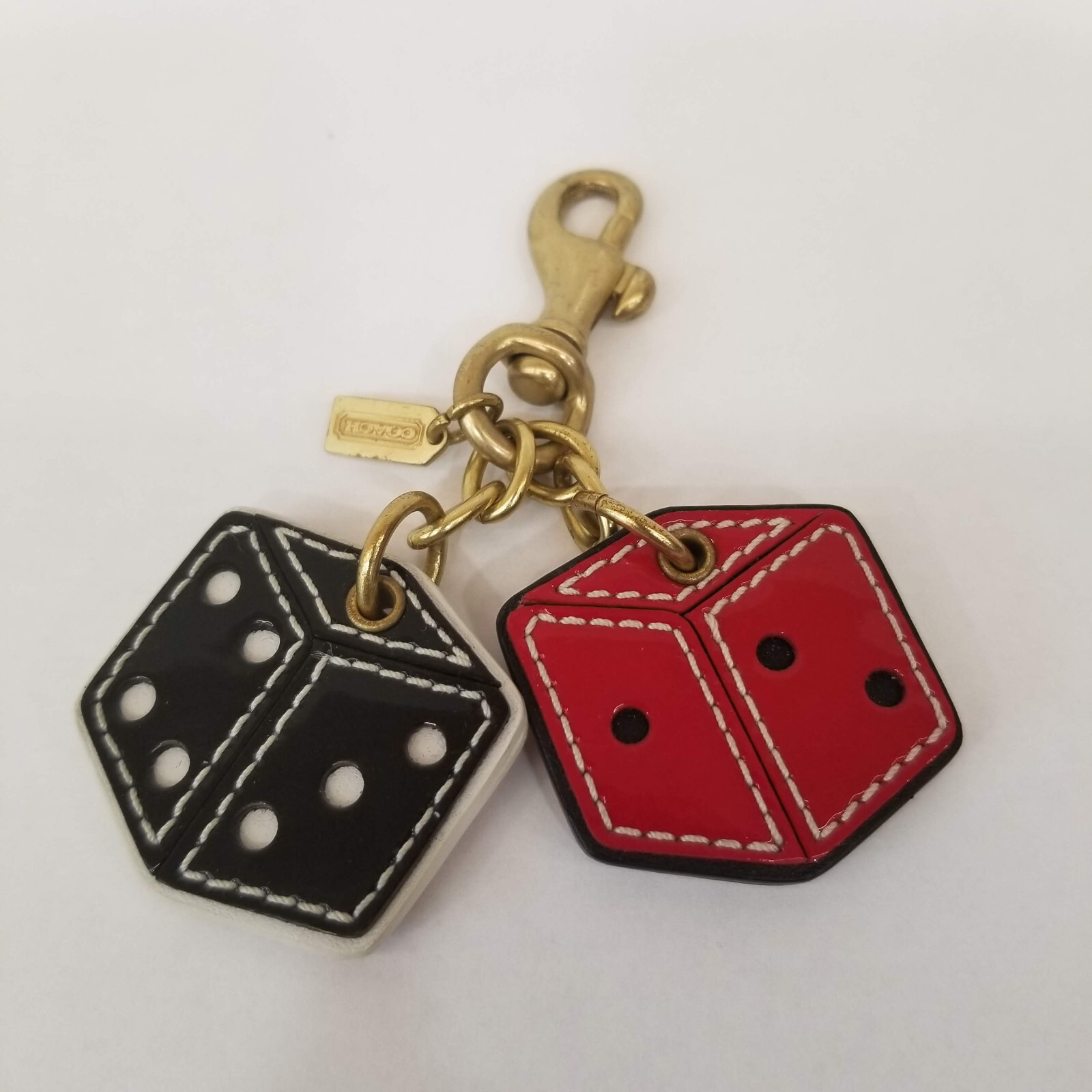 Coach Patent Leather Dice Bag Charm 92221 for sale online | eBay
