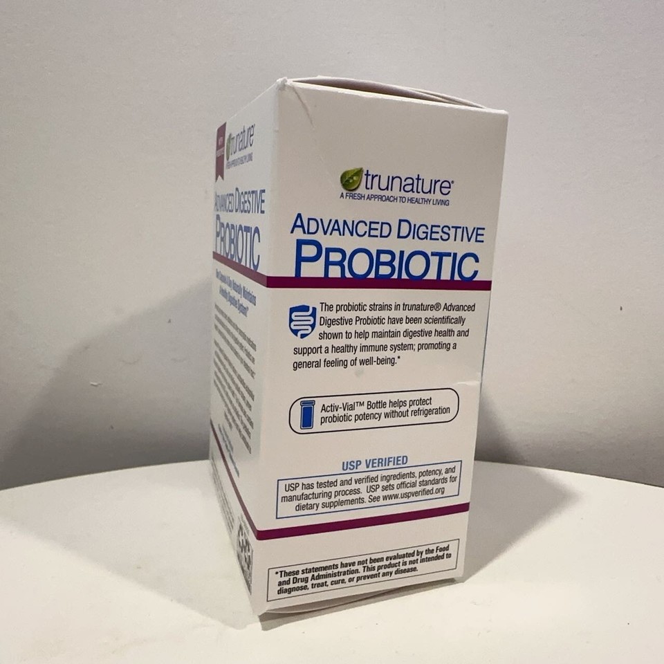 trunature ADVANCED DIGESTIVE PROBIOTIC 100 Capsules EXP:07/2026 ...