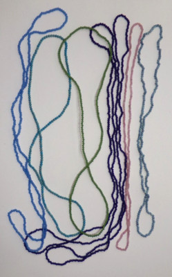 LOT OF 7 VINTAGE PLASTIC 4mm BEAD STRANDS j88cr bz8cr v88cr AB29 | eBay