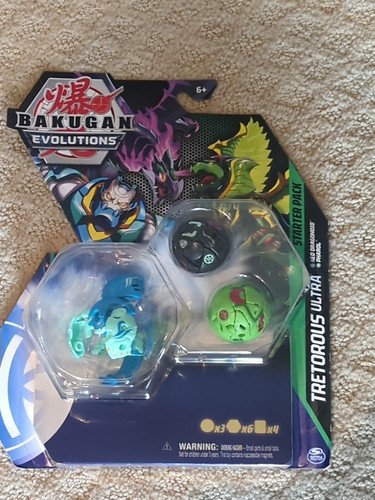 Bakugan Evolutions Starter 3 Pack Tretorous Ultra Neo Dragonoid Pharol ...