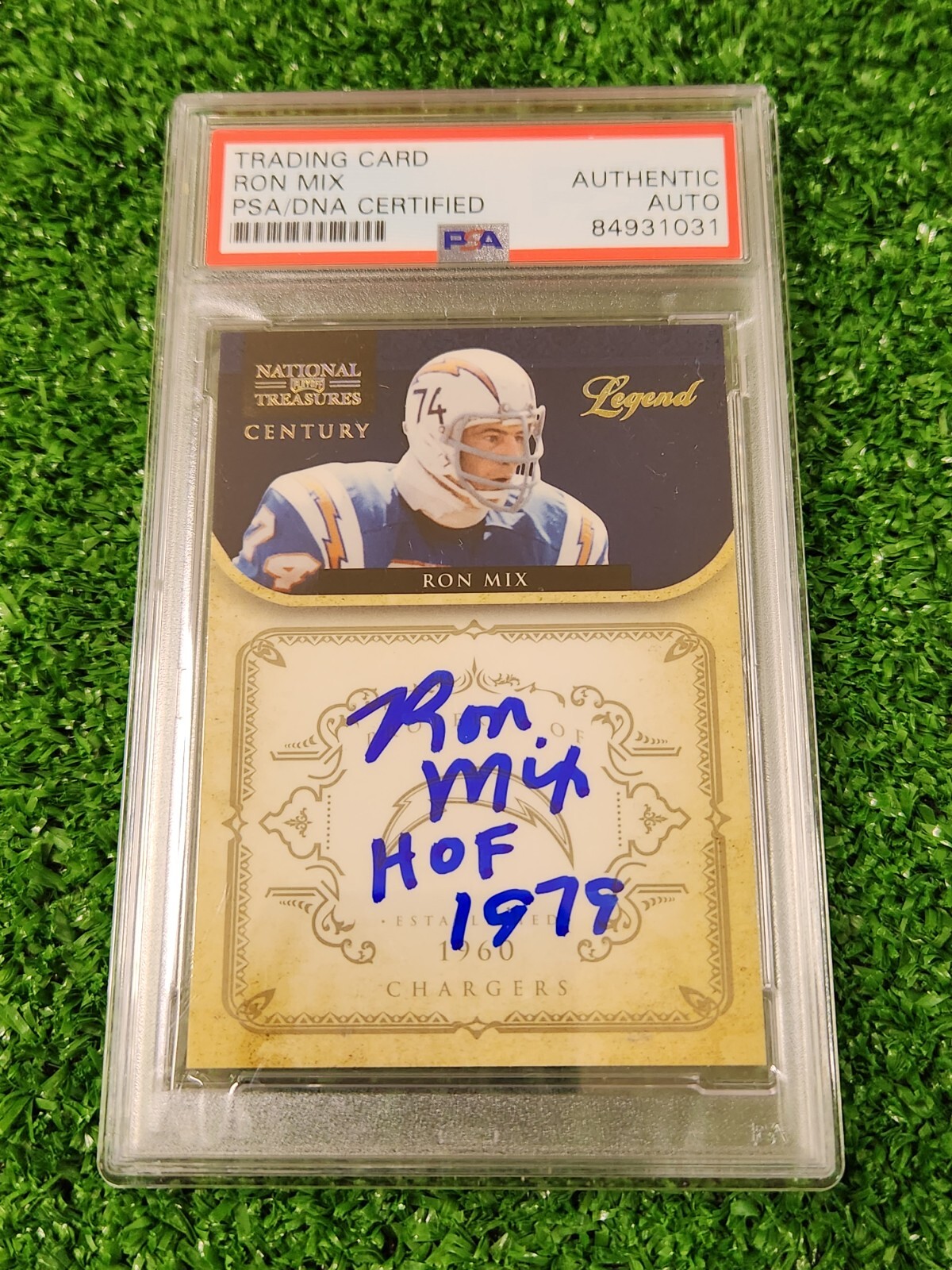 Ron Mix Signed 2011 National Treasures Legend Century Gold 1/10 HOF 79 ...