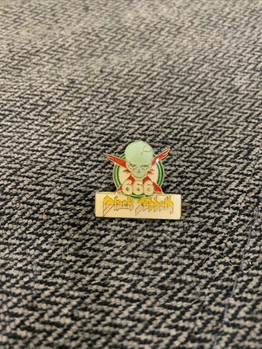 Vintage Black Sabbath Pin Bloody 666 Skull Rock Roll Band Enamel Heavy ...