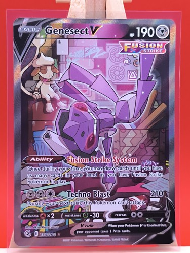 Genesect V 255/264 Fusion Strike Alternate Full Art Ultra Rare Pokemon ...