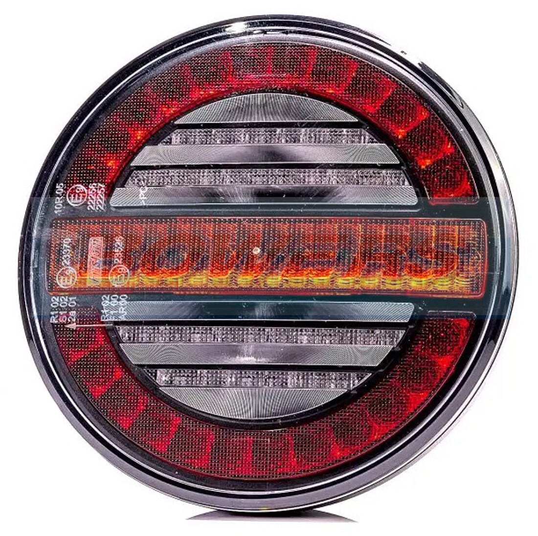 LED REAR ROUND HAMBURGER LAMP LIGHT + PROGRESSIVE DYNAMIC SEQUENTIAL ...