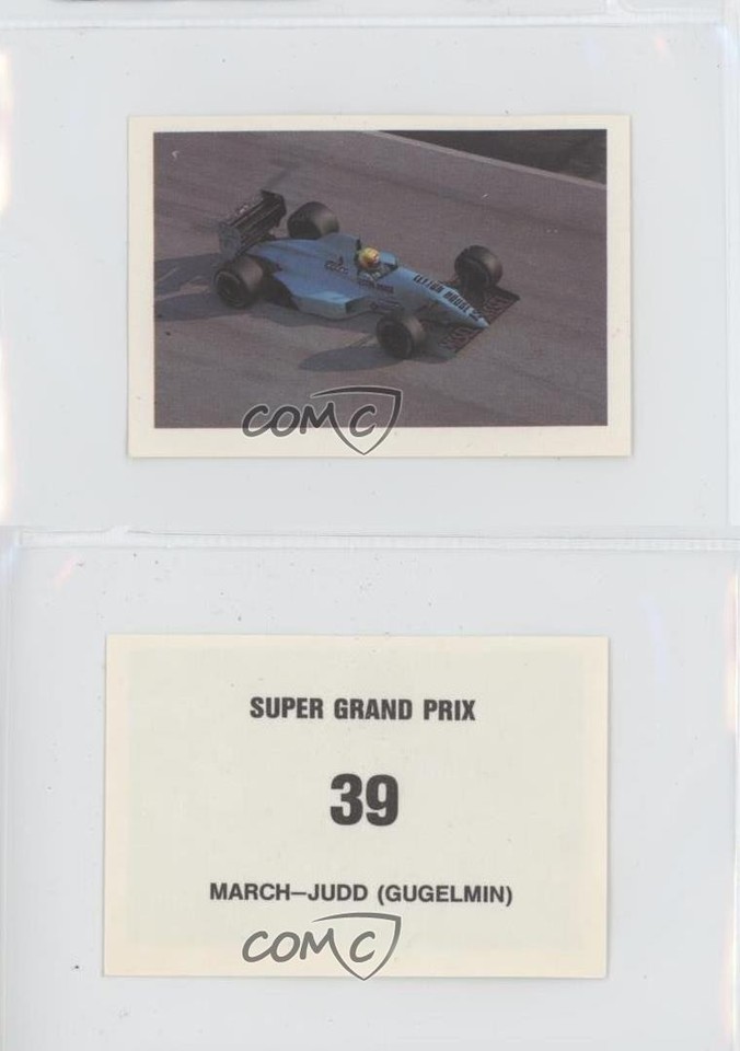 1980 Super Grand Prix Album Stickers Mauricio Gugelmin Maurício #39 ...