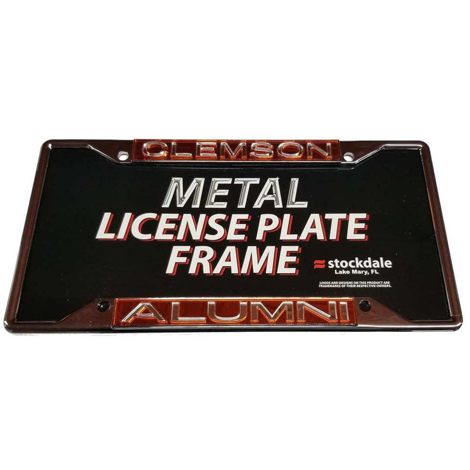 Clemson Tigers Alumni Metal Inlaid Acrylic License Plate Frame | eBay