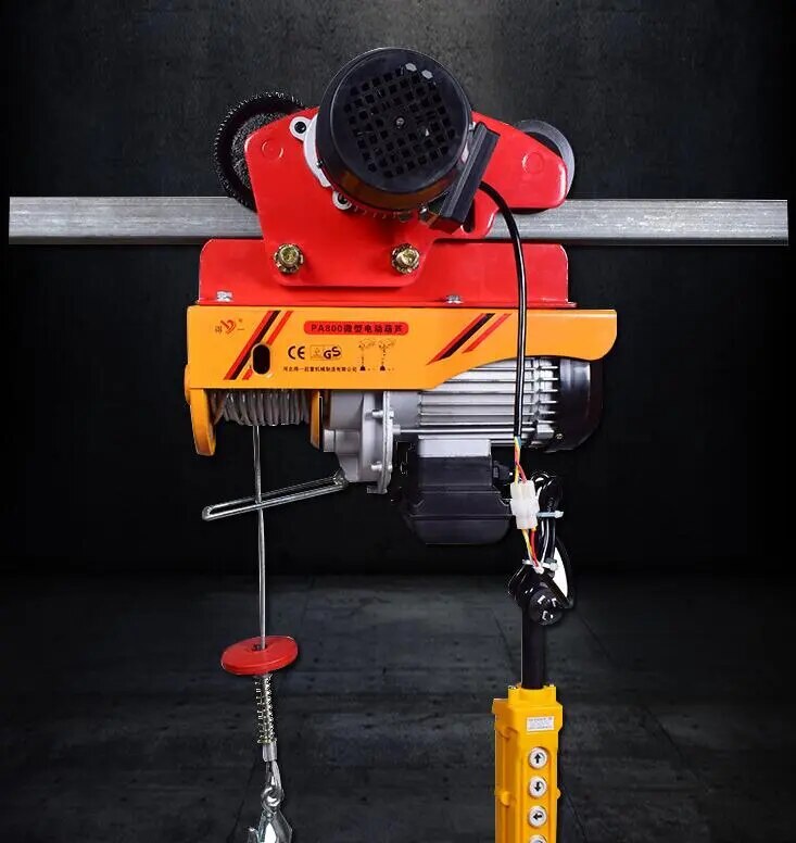 1000KG Electric Hoist with 12m Traction Rope Lifting Cranes Sliding ...