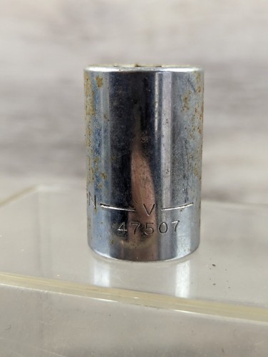 Craftsman Vintage 11/16" 12 Point 1/2" Drive Shallow Socket USA 47507 V ...