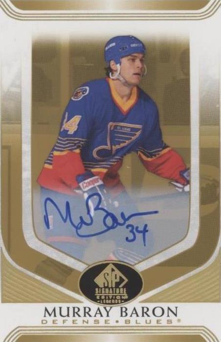 2020-21 Upper Deck SP Signature Edition Legends - Murray Baron #53 Gold ...