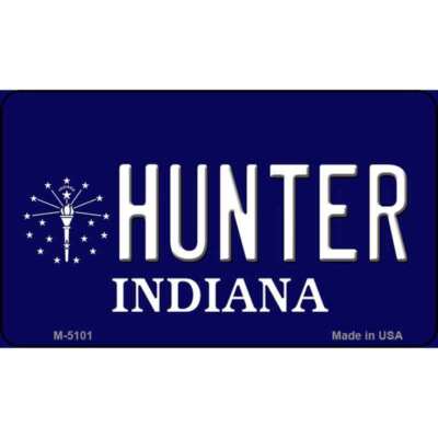 Hunter Indiana State License Plate Tag Novelty Magnet M-5101 | eBay