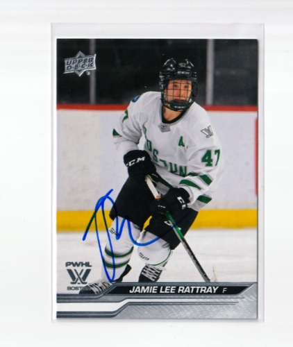 JAMIE LEE RATTRAY autographed SIGNED '24 '24/25 Upper Deck PWHL card ...