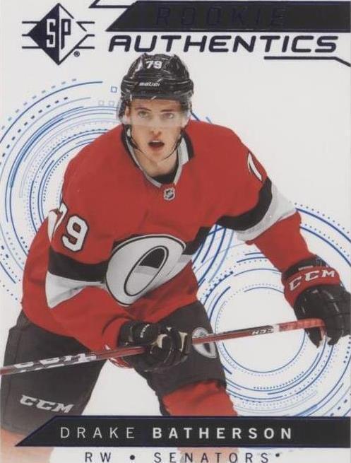 2018-19 SP - Rookie Authentics Drake Batherson #128 Blue (RC) for sale ...