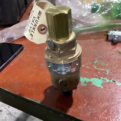 KUNKLE Valve Model 20-CO1-MG 1/2” 240 PSIG At 14 GPm | eBay