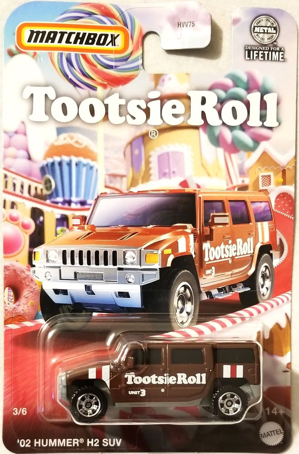 Matchbox - 2023 Candy Series 3/6 Tootsie Roll '02 Hummer H2 SUV ...