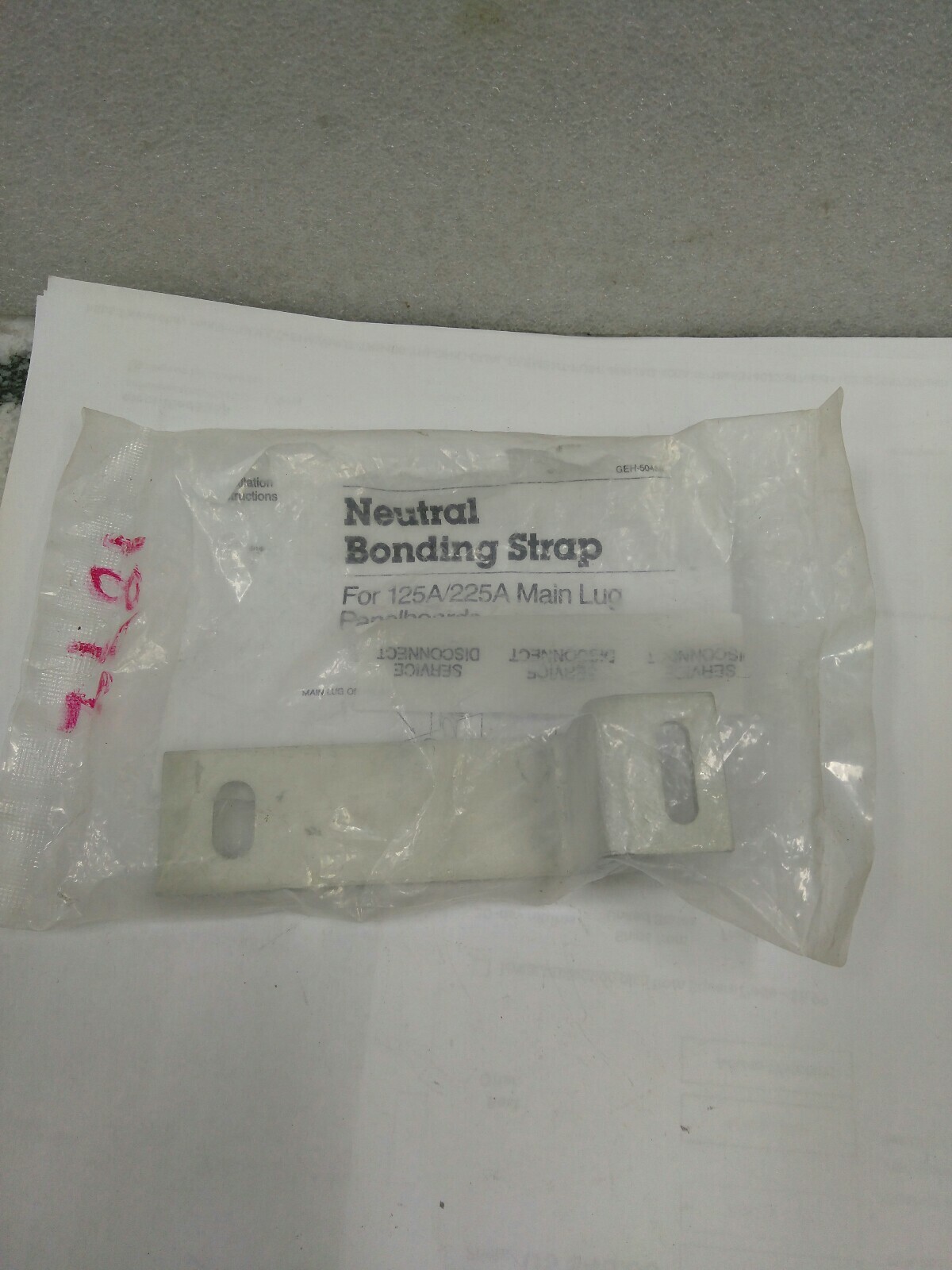 GE Neutral Bonding Strap For 125A/225A Main LUG PANELBOARD(10D1UP | eBay