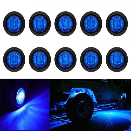10X Waterproof Blue LED Rock Light Trail LED Rig Underbody Lamp RV UTV ...