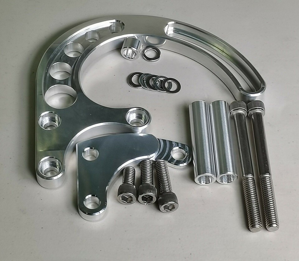 SBC LWP Serpentine System Pully Kit 8 Rib Small Block Chevy 283 350 400 ...