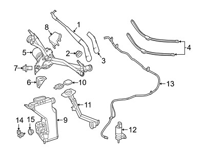 Genuine OEM Washer Fluid Reservoir for Mercedes 2058690020 | eBay