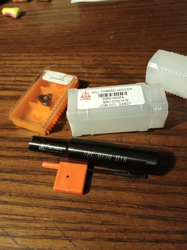 Carmex SRC0750H18 Int/Ext Indexable Thread Mill, 1.26" Max Depth, 3/4 ...