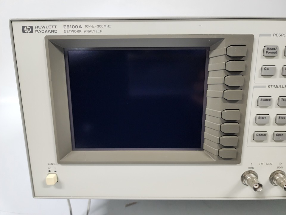 HP/Agilent E5100A Network Analyzer 10kHz to 300MHz, RF OUT 1, 2 / R, A ...