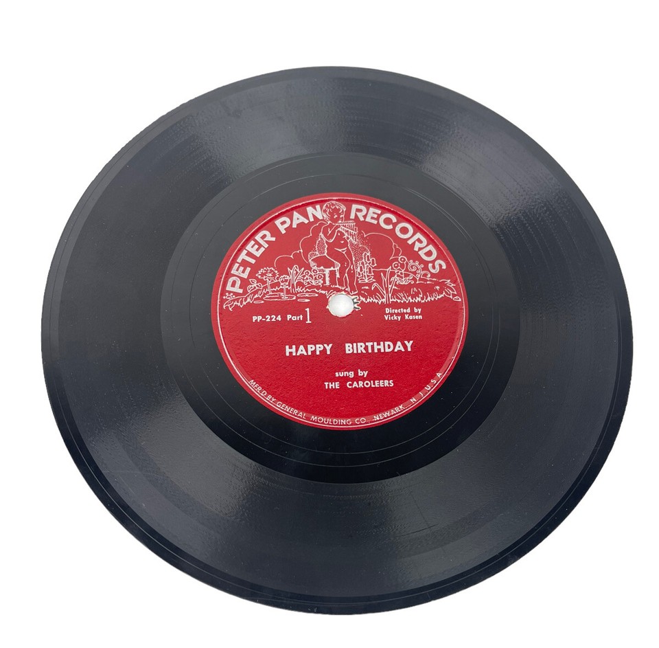 Peter Pan Records 1948 Caroleers Happy Birthday & For He's A Jolly Good ...