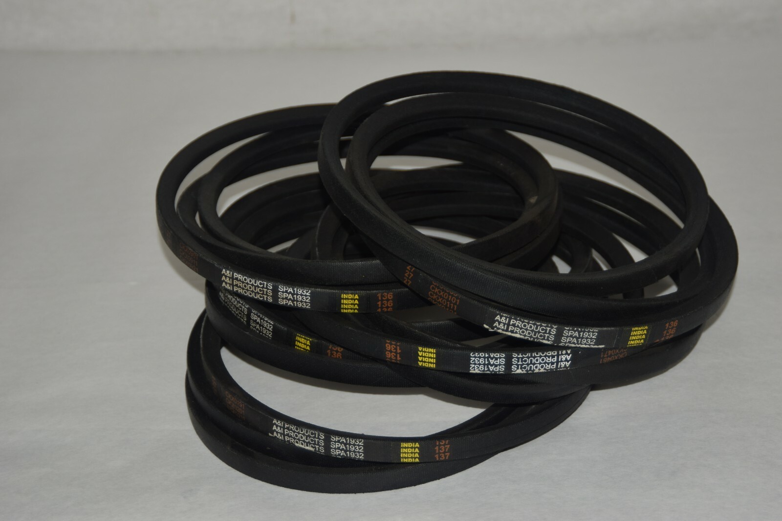 (New) Lot of 5 A&I Productions SPA1932 136 V Belt SPA 1932 V-Belt SPA ...