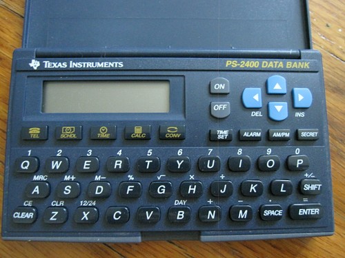 Vintage Texas Instruments PS-2400 Pocket Size 2KB Data Bank Scheduler ...