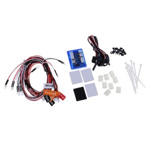 RC LED Lighting System Kit 12 LED Simulation Head Light Lamp for 1:10 ...