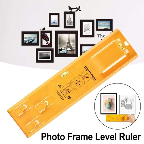 Measuring Tool Photo Frame Level Ruler Picture Hanging Kit Angle Gauge ...