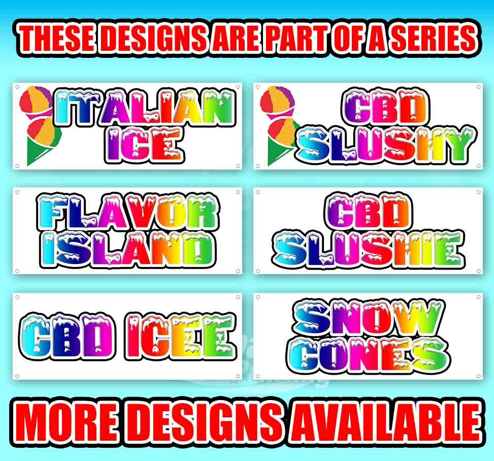 SNOW CONES Advertising Vinyl Banner Flag Sign Many Sizes THC | eBay