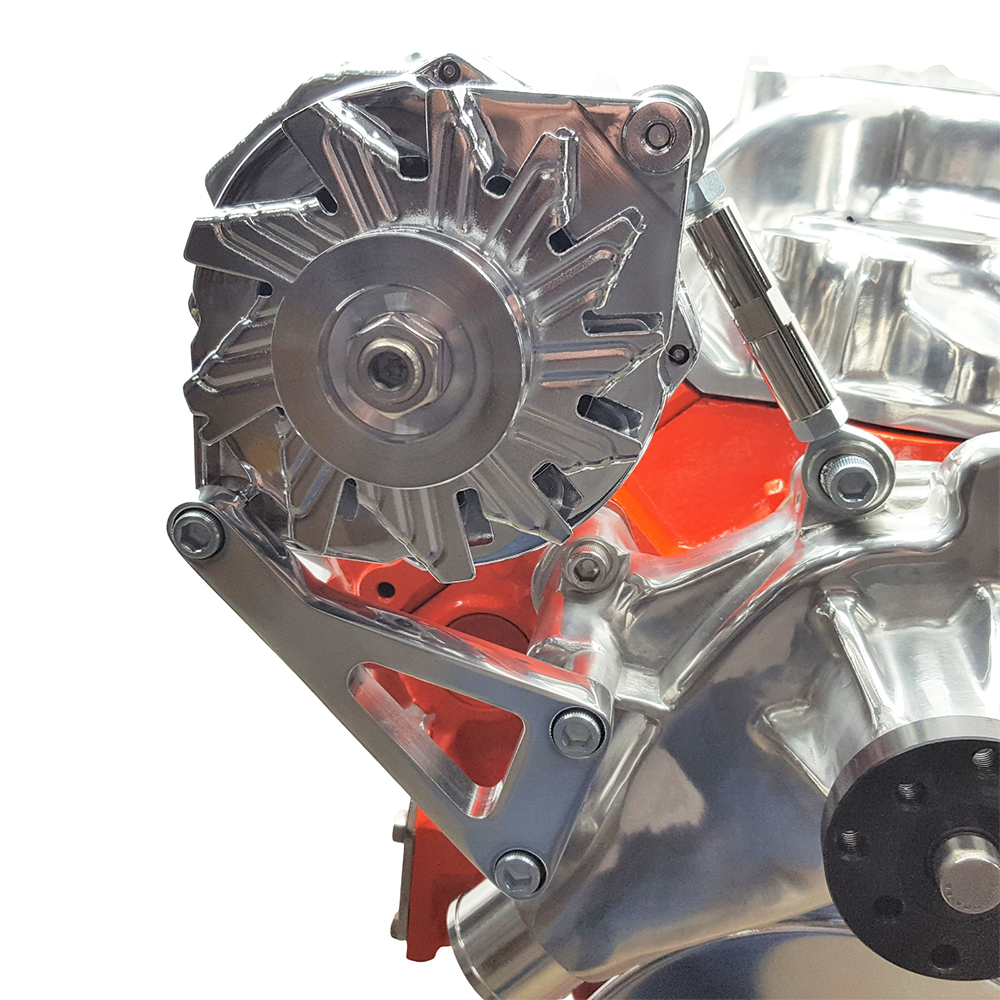 Small Block Chevy Alternator Bracket Kit Long Water Pump Mount 350 SBC ...