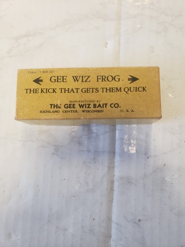 VINTAGE GEE WIZ FROG WITH BOX and paper work | eBay