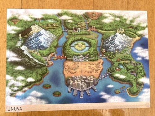 Unova Region Poster 21Cm 30Cm | eBay