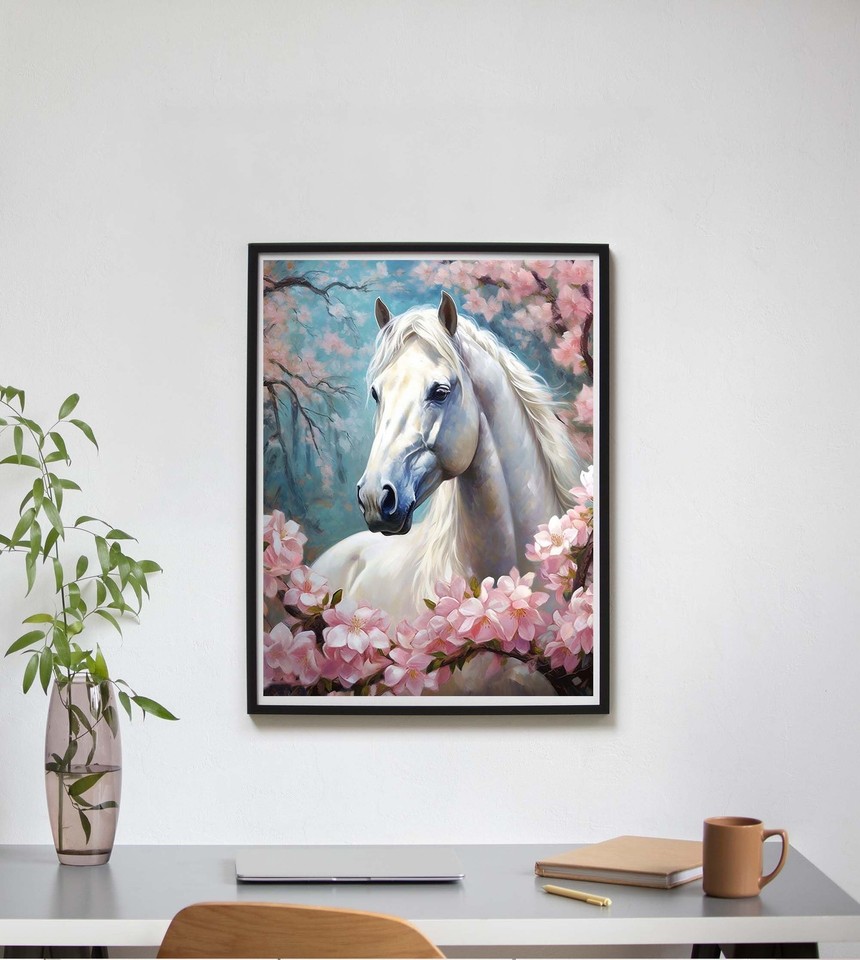 SKRYUIE Paint by Numbers Kit for Adults 16x20 inches, Ethereal Equine ...