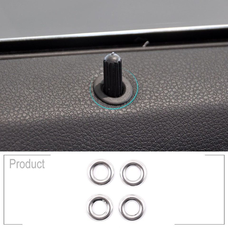 For Benz C Class W204 Car Door Lock Pins Cover Trim Stainless Steel ...